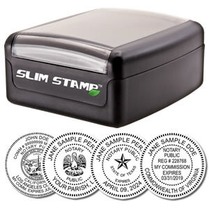 Slim Pre-Inked Notary Stamps | Notary Supplies Online